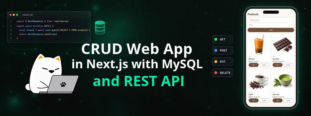 CRUD Web App with MySQL and a REST API in Next.js • melivecode